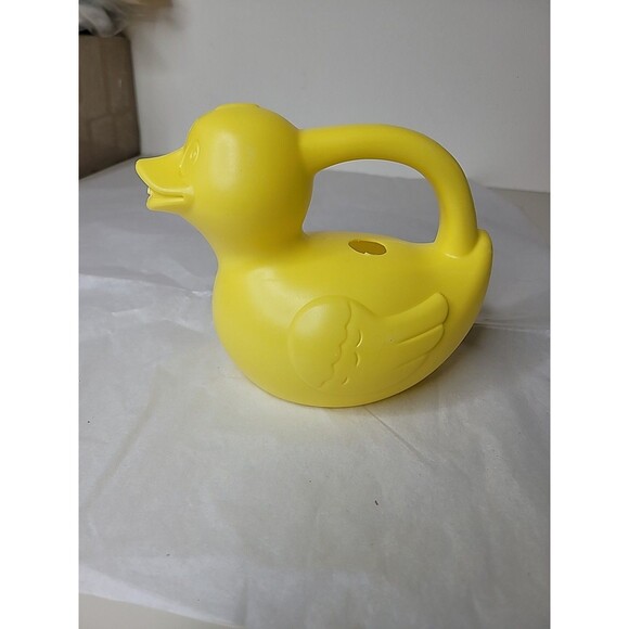 Other | Vintage Childs Kids Plastic Duck Watering Can Yellow 7x5x4 Blow ...